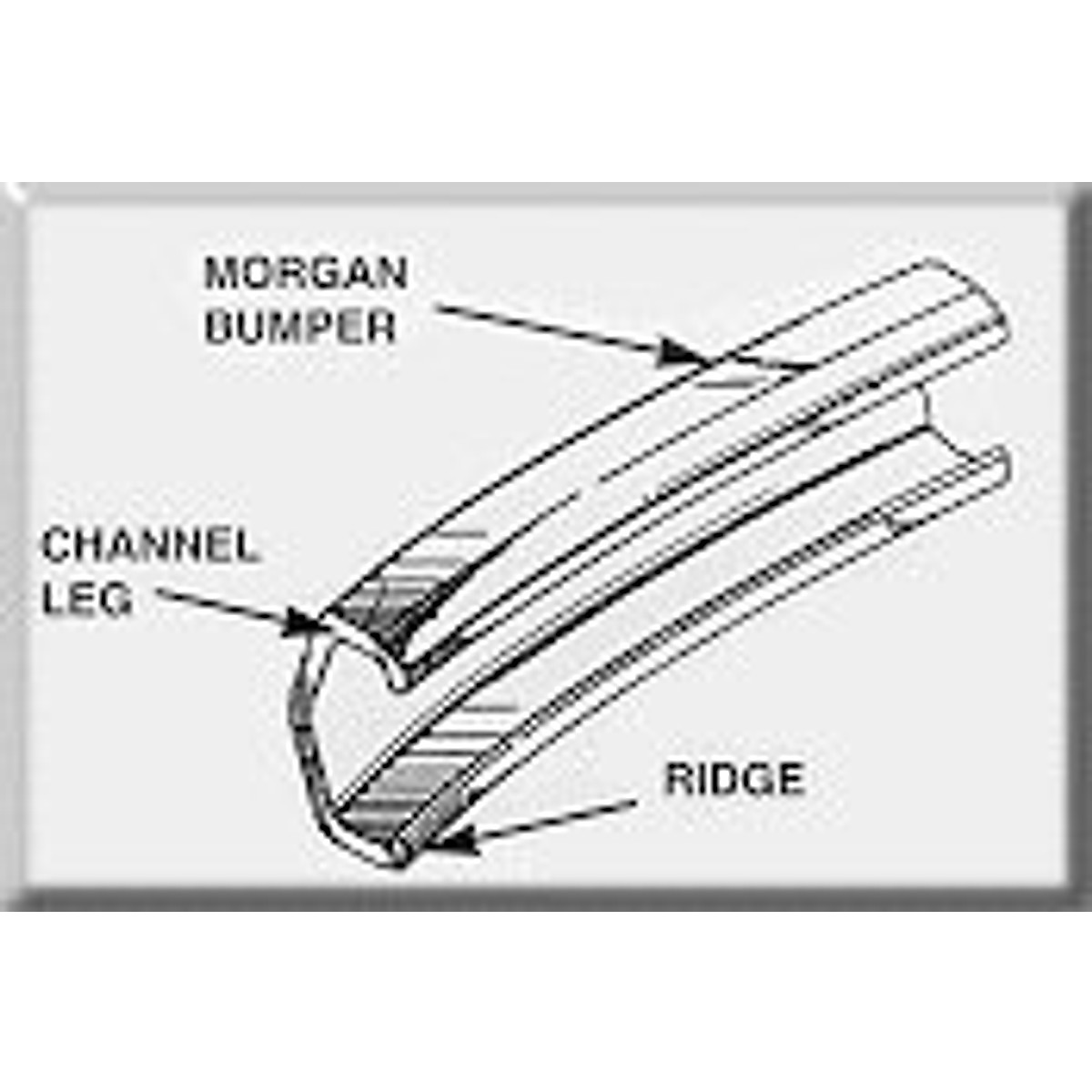 Morgan Bumper Braces Cover Lip Protector Qty 2 - Clear