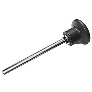 SBDs MAGNETIC Pin, Tensile 2-1/4" to 2-1/2" Grip Length (3/8" Dia Steel Shaft) Universal Weight Stack Heavy Duty SELECTOR KEY - Deluxe Jumbo 1-3/4" Dia BLACK Round Knob - DETENT Hitch PINS