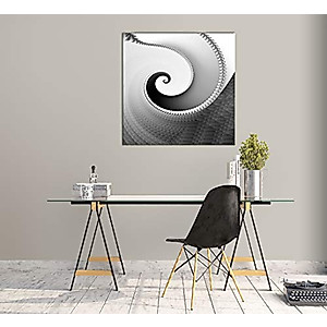 Modern Abstract Wall Art Decor Gray Black and White Artwork Canvas Painting Prints Pictures Home Decor for Living Room Dining Room Bedroom