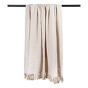 DII Diamond Throw Collection Cotton Woven, 50x60, White