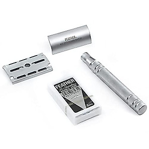 Feather Stainless Steel Double Edge Razor AS D2