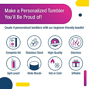 HOME OF SPOILS 4 Pack:Sublimation Tumblers 20 Oz Skinny | Sublimation Cups Tumbler with Lids, Tape, and Straws | Blank Tumblers For Sublimation | Sublimation Tumblers 20 oz Skinny Bulk - Leak Proof