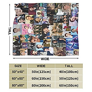 Blanket Throw Blanket Super Soft Lightweight Fleece Blankets All Season Warm Microfiber Blanket for Bed Couch Sofa