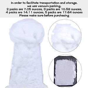 Shappy Holiday Fake Snow Decoration Christmas Fluffy Snow Cotton Indoor Soft Fake Snow Artificial Cotton Holiday Winter Decor, Under The Christmas Tree Village Displays (500 g)