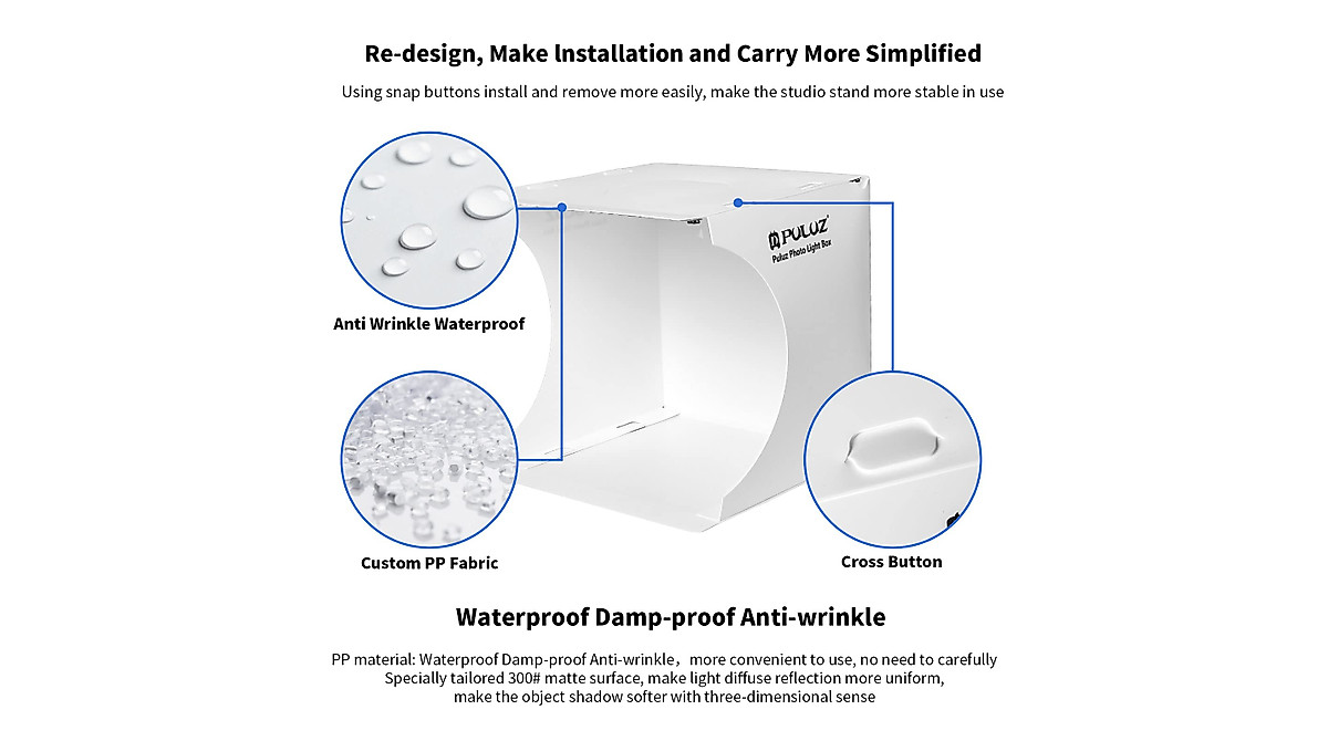 Qulable Mini Photo Studio Box with 6 Backgrounds for Small Product ...