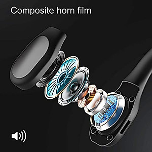 Wharick Wireless Bone Conduction Headphones,Bluetooth-Compatible 5.0 Earphone Ear Hook Bone Conduction Waterproof Wireless Sports Headphone for Workouts Running Light Blue