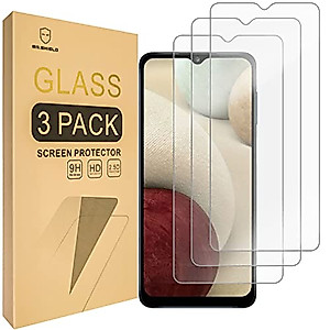 Mr.Shield [3-Pack] Designed For Samsung Galaxy A12 [Tempered Glass] [Japan Glass with 9H Hardness] Screen Protector with Lifetime Replacement