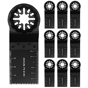 Starlock Multitool Blades - 10-Piece Set,35mm,Quick Release Oscillating Saw Blades Compatible with Bosch,Fein,Makita,Hitachi Oscillating Multi Tool Accessories