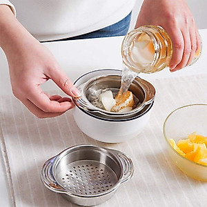 Stainless Steel Food Can Strainer Sieve Tuna Press Lid Oil Drainer Remover, Unique No-Mess Dishwasher Safe Design