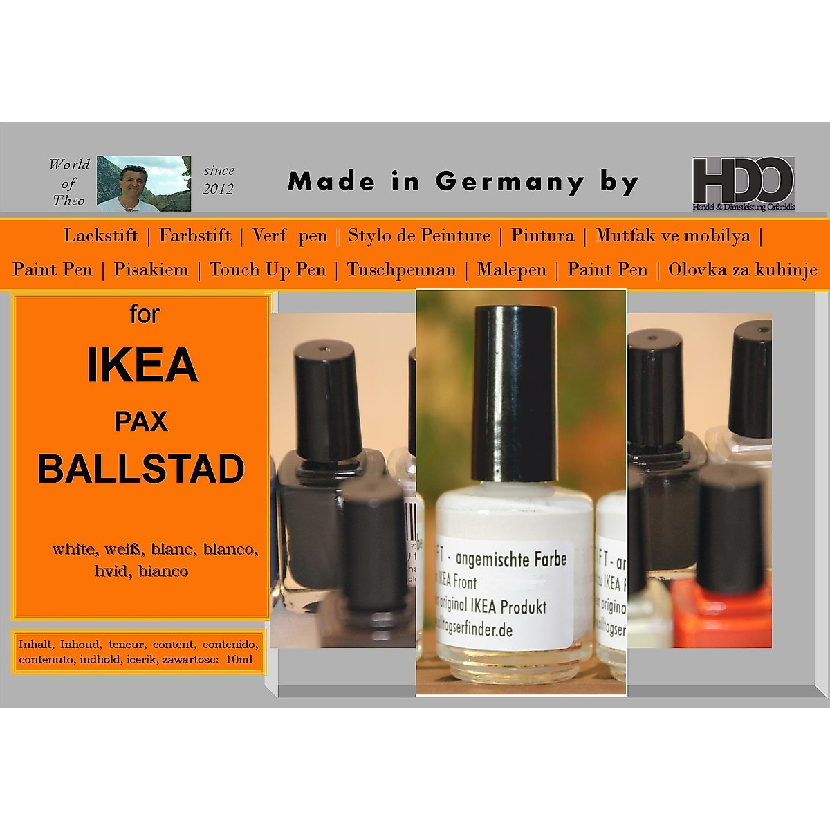 Touch Up Paint for IKEA PAX Ballstad white