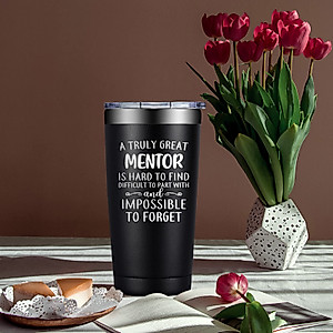 DOEARTE Mentor Gifts for Men - A Truly Great Mentor is Hard to Find - Mentor Teacher Gifts - Christmas Appreciation Retirement Gifts for Mentor, Teacher, Manager, Leader - 20oz Mentor Tumbler