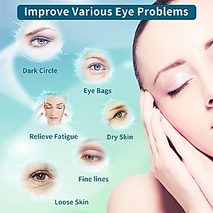 MaeDouy Mini Portable Water Drop Shape Facial & Eye Skin Care Tools - Personal Vibrating Handheld Massage Ball,for Improves Dark Circles,Eye Bags,and Fine Lines,Facial Skin Laxity and Aging-Dark Green