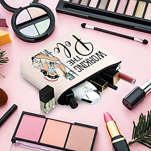 TOBGBE ER Nurse Gift Emergency Room Zipper Bag ICU Nurse Gift Appreciation Makeup Bag Nurse Graduation Gift (Working The Pole)