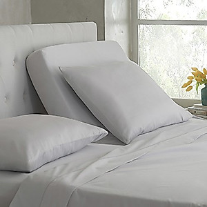 Martex Split King Sheet Set for Mattresses with Adjustable Bases, Quiet Gray, 5 Piece
