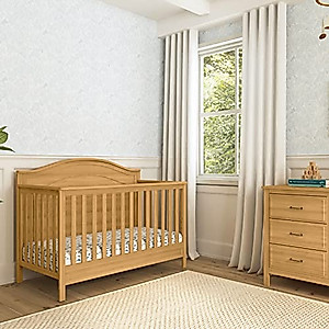 DaVinci Charlie 4-in-1 Convertible Crib in Honey | Greenguard Gold Certified