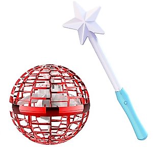 ATHLERIA Pro Hand Operated Drone with Magic Controller for Kids Adults - Hand Controlled Helicopter Flying Ball with 360° Rotating and RGB Lights - Mini Drone Interactive Toys Indoor Outdoor