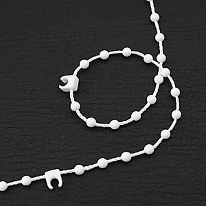 SING F LTD 31Pcs Vertical Blind Bottom Weights Accessories Repair Kit 89mm Vertical Blind Top Hangers 10M Chain and Connector Plastic DIY Replacement