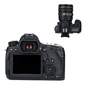 JJC Eb Ef Eyecup Eyepiece Eyeshade for Canon T7i T6s T6i T5i T4i T2i T1i SL1 T7 T6 T5 T3 5D Mark II 6D Mark II 90D 80D 77D 70D 60D 60Da Viewfinder Replace Canon Eb Ef Cup Soft Silicone Extended Design