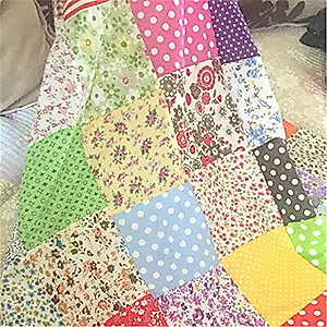 7Pcs 50cmx50cm Cotton Craft Fabric, Craft Patchwork Bundle Squares Patchwork DIY Sewing Scrapbooking Quilting Artcraft (Navy Blue,50X50cm)