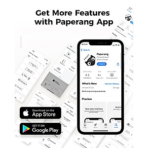 paperang Label Makers Machine, 0.6 Inch Rechargeable Mini Labeler,Portable Bluetooth Wireless Label Printer Handheld, Multiple Templates Inkless for Phone Pad Office Home Organization Small Print