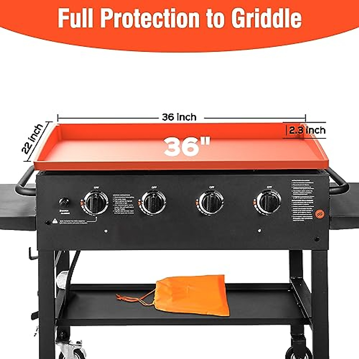 Silicone Griddle Mat for Blackstone 36 Inch Griddle,Heavy Duty Food Grade Silicone Griddle Cover,【Upgraded Full-edge】Griddle Mat Protective BBQ Grill for Blackstone Protector Accessories Kit