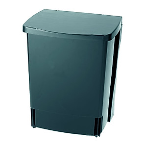 Brabantia Mounted Hidden Compact Organizer for Kitchen, 2.6 Gal, Black