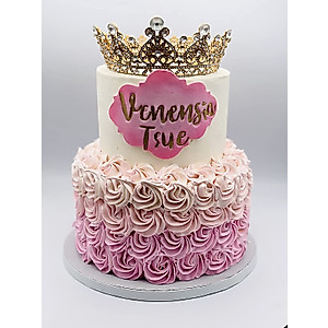 COCIDE Gold Crown and Tiara for Women Crystal Queen Crowns for Girls Rhinestones Princess Headband Luxury Full Round Hair Accessories Jewelry for Wedding Prom Bridal Party Halloween Costume (GOLD)