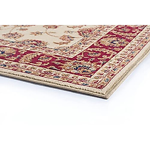 Sariya Ivory 5x7 Area Rug 5x7 - Indoor Area Rugs for Living Room - Dining Room Rug - Bedroom Rug - Kitchen Rug - Indoor Entryway Rug Traditional Carpet - Alfombras para Salas