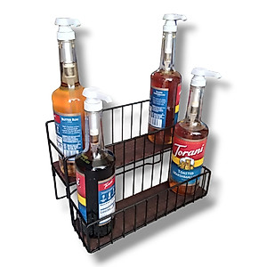 Zartooldeco 8 Bottles Capacity Freestanding Wine Rack- Countertop Wine Holder Stand Small Freestanding Wine Bottle Organizer Holder Tabletop Wine Rack, WR1