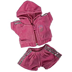 Fun and Sporty Pink Jogging Outfit Teddy Bear Clothes Fits 8"-10" Stuffed Animals