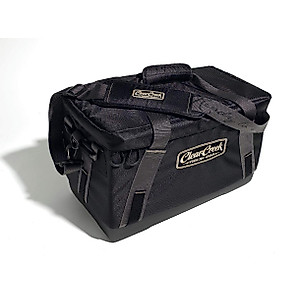 Clear Creek Water Dog Boat Gear Bag for Fishing Tackle Storage with Velcro Dividers for Customize Tackle Box Organization, Waterproof Bottom and Pull Out Rain Cover