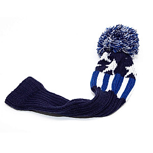 Stars and Stripes Exchangeable Long Neck Retro Golf Club Head Covers Set of 3 fit for 460cc Driver Wood Fairway Wood Rescue Hybrid Utility UT,for Men/Women Golfers Breathable Machine Washable