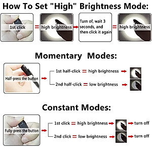 ELFGO LED Pen Light, Zoomable Penlight Flashlight, 270 Lumens Pocket Size Clip Flashlight Small Mini Handheld Slim Flashlight for Nurse, Medical, Inspection, Repair, Engineer, Doctor