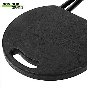 Magshion Foldable Stool with Handle Indoor Outdoor 6 Pack Backless Folding Stool Sturdy 230lbs Capacity, 18 Inch Black