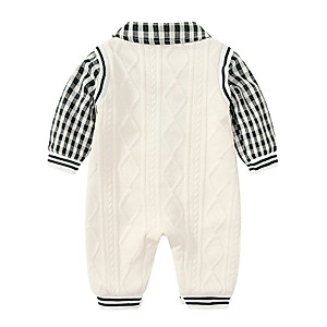 Snr-k Infant Baby Boy Clothes Newborn Baby Sweater Romper Jumpsuit One-Piece Outfit for Boys and Girls
