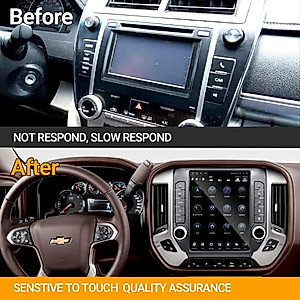 Tutor Auto New 8' 55 Pin Touch Screen Digitizer Replacement for MYLINK Raido Navigation Compatible with 2015-2018 Chevrolet Silverado Suburban Tahoe & GMC Yukon Sierra Replace DJ080PA-01A