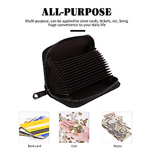 1pc Multi-card Holder Cards Credit Holder Zip Case Large Wallets for Women Extra Capacity Classic Wallet Zipper Holder Card Wallets for Women Pickup Bag Pu High Capacity Woman