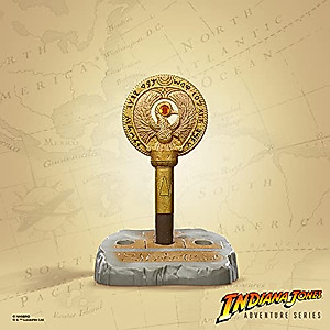 Indiana Jones and The Raiders of The Lost Ark Adventure Series Staff of Ra Headpiece Electronic Roleplay Talisman Costume Cosplay (F8033)