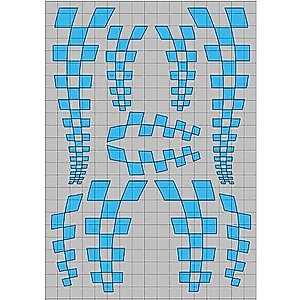 CKR9300P Checker Stripes Vinyl Paint Mask/Stencil Kit for R/C, RC, Radio Controlled Vehicle Body