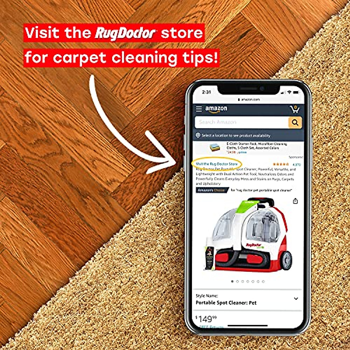 Rug Doctor X3 Commercial Carpet Cleaner – Large Red Oxy Pro Pack, Exclusive Vibrating Brush Spray Scrub and Extract Embedded Dirt and Grime, 48 oz. Oxy Cleaning Solution