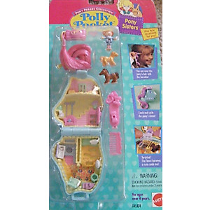 Polly Pocket Vintage Pony Sisters Compact (1995) Bluebird