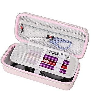 FBLFOBELI Stethoscope Case Compatible with 3M Littmann Classic III/Lightweight II S.E/MDF Acoustica Deluxe Stethoscopes, Includes Mesh Pocket for Nurse Accessories for Work (Pink)