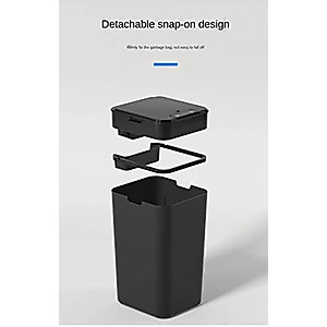 Intelligent Sensor Trash Can with Automatic Flip Cover Household Classification Kitchen Living Room Car Trash Can 12L