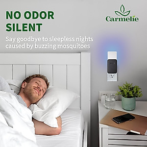 Indoor Plug-in Fly Trap - Flying Insect Trap for Flies, Mosquitoes, Moths, Rodent，Mouse，Mice - Safe & Effective - 3 Device(Black) + 15 Glue Boards