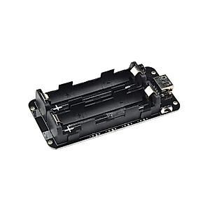 diymore 1865O Battery Holder Double Li-ion V8 Battery Shield Micro USB 5V/3A 3V/1A Power Bank Battery Charging Module for Raspberry Pi and Arduino ESP32 (2 Holders)