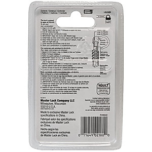 Master Lock Set Your Own Combination Padlock, Gym Locker Locks with Code for Securing Indoor Valuables, Color May Vary, ‎1523D
