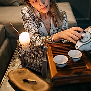 Hemoton Xmas Tree Gate 2 pcs Natural Miniature Picket Fence Micro Landscape Ornaments for DIY Dollhouse Decoration Outdoor Plant Pots Bonsai Decoration Christmas Picket Fence