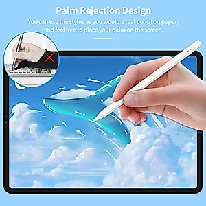 Stylus Pen for iPad with Palm Rejection, Active Pencil for iPad & iPad Pro (2018 or Later), Compatible with Apple iPad 8th/7th/6th Gen, iPad Pro 11 & 12.9 inch, iPad Air 5th/4th/3rd Gen, iPad Mini
