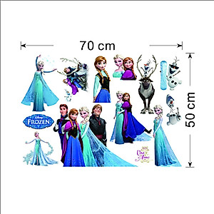 Frozen Wall Sticker Children's Cartoon Bedroom Background Wall Decoration Self-Adhesive Wall Sticker PVC