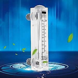 Water Meter Water Flow Meter Flow Meter Water Flow Meter for Rv Flow Sensor,Panel Type Glass Liquid Flowmetre Water Flow Measuring Meter 0.2-2GPM/1-7LPM